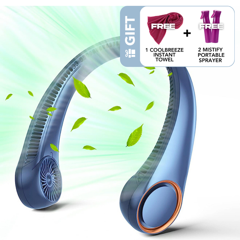 Hands-Free Cooling Bladeless Neck Fan